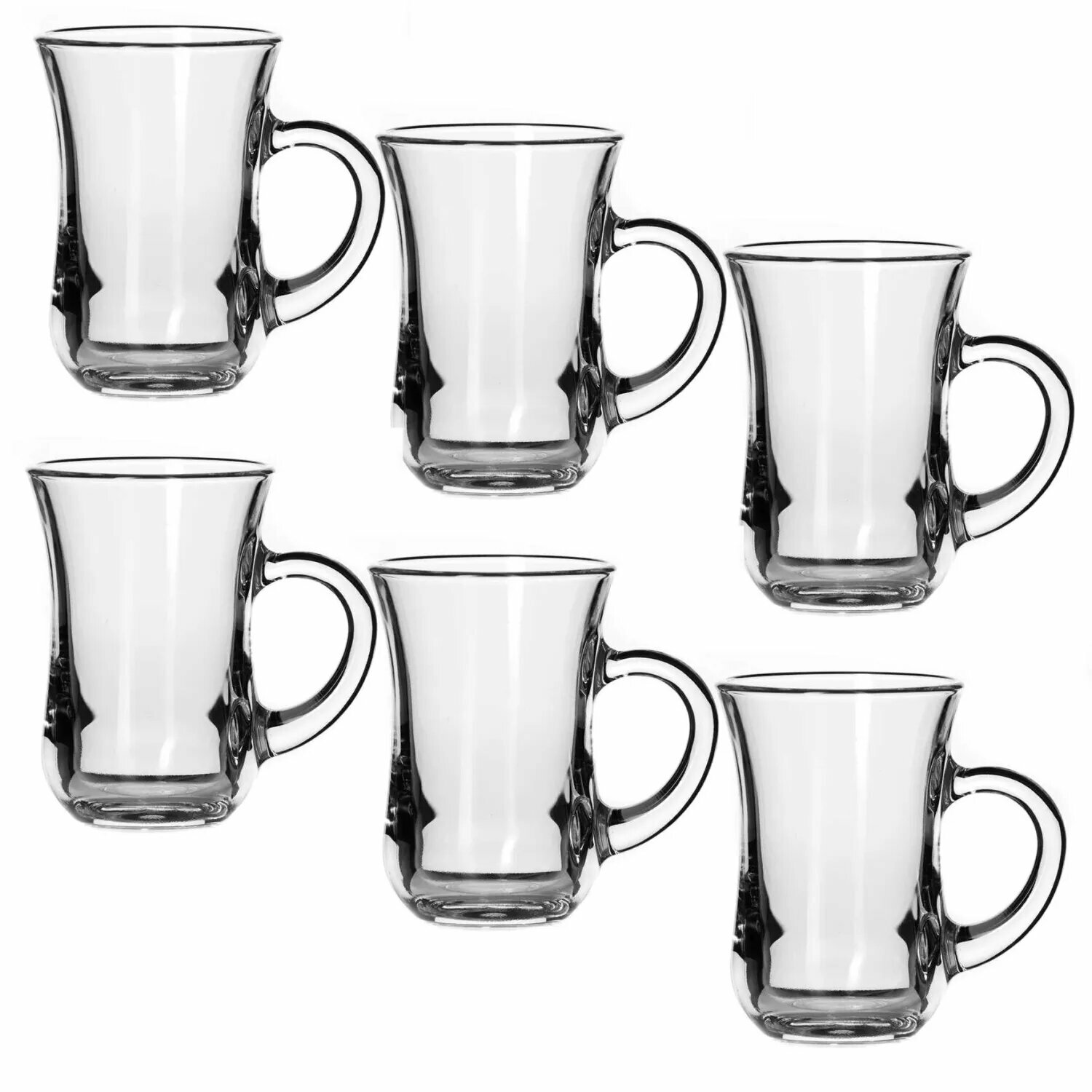 Набор кружек 6 шт Pasabahce Tea & Coffee, объем 140 мл (чай и кофе)