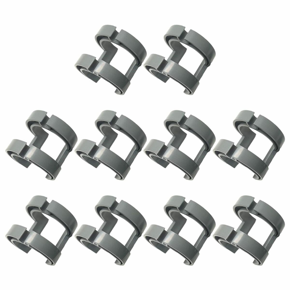 10 шт. зажимов для фиксации труб распылителей и всасывающих устройств для хранения различных распылителей и интегрированных всасывающих устройств для очистки труб диаметром 35 мм.