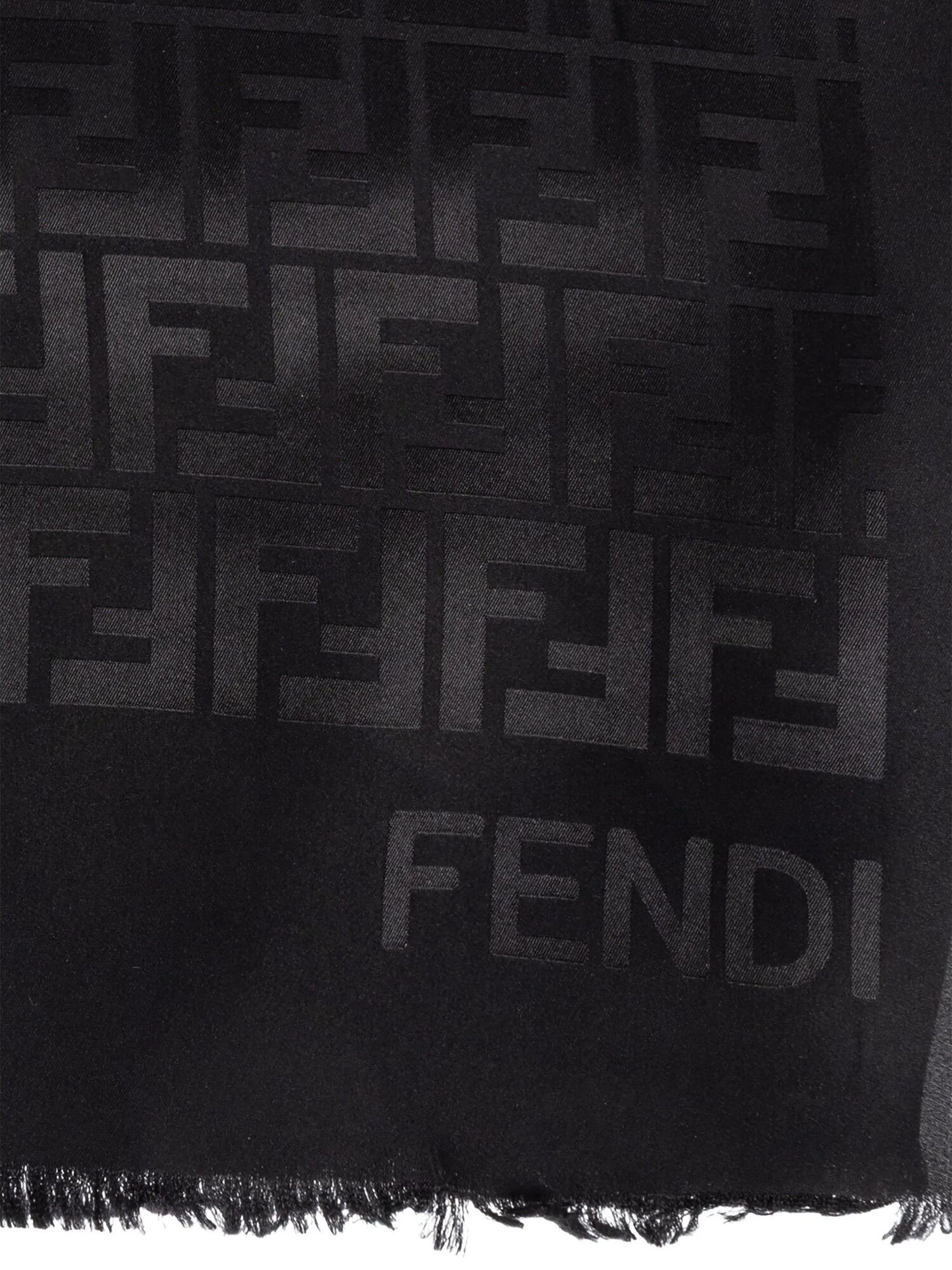 Шарф FENDI для женщин, черный — фото 1