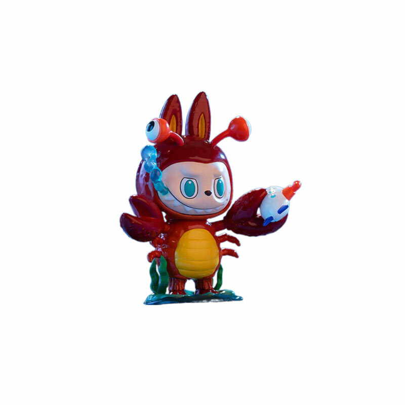 POP MART LABUBU THE MONSTERS Эльфийская коллекция монстров милые слепые боксы Confirmed-HUGECRAB Pliers Monster (Open)