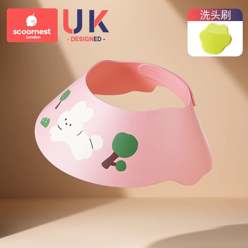 Шапочка для мытья головы Kechao для детей, водонепроницаемая шапка, артефакт для купания младенцев, защита ушей от воды, наклейка для детей, шапочка для душа