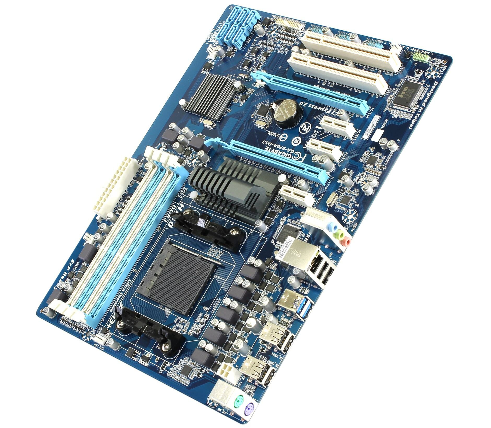 GIGABYTE GA-970A-DS3 rev1.0/1.1 SocketAM3+ 2xPCI-E+GbLAN SATA RAID ATX 4DDR3