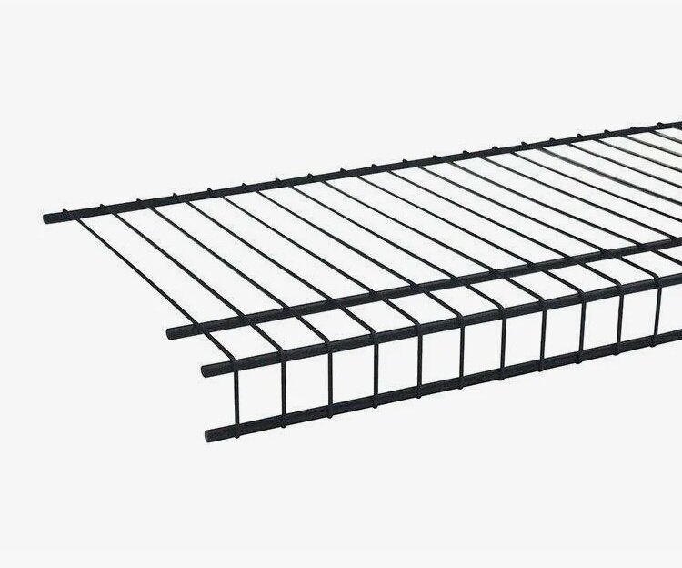 Полка сетчатая для обуви, комплектующие для гардеробной системы, размер 400х1000мм, цвет черный