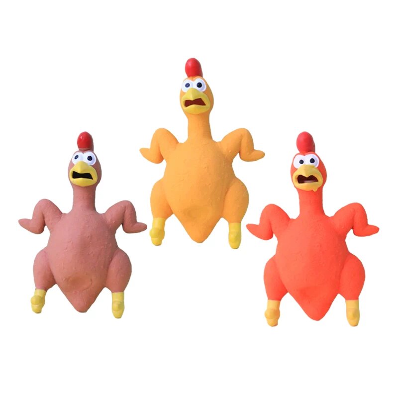 Игрушка для собак в виде кричащей курицы, пищащая курица, игрушка для самостоятельной развлечения, средство от скуки,