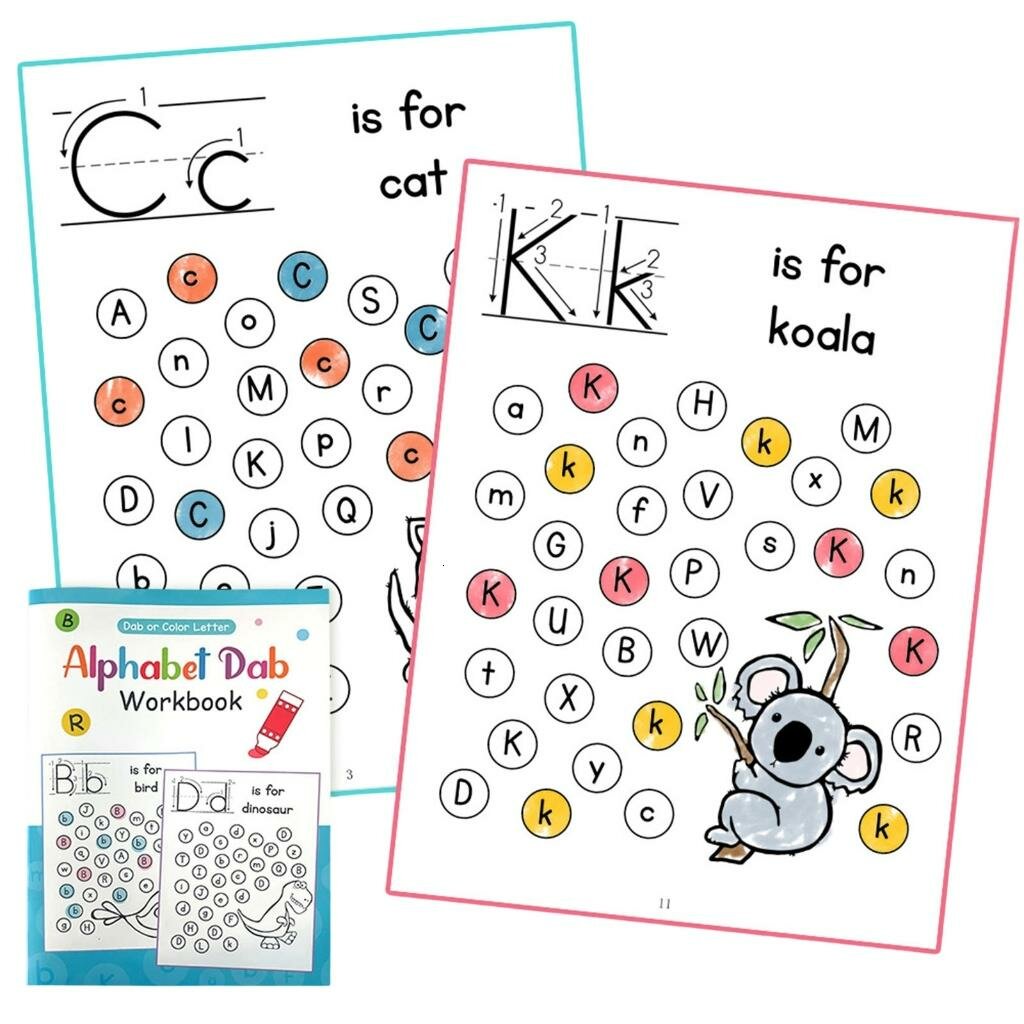 Тетрадь для письма и раскрашивания для детей, Раскраска букв