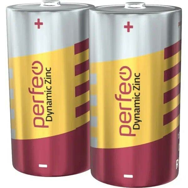 Батарейка Perfeo R14/C Dynamic Zink SR2, 2шт.