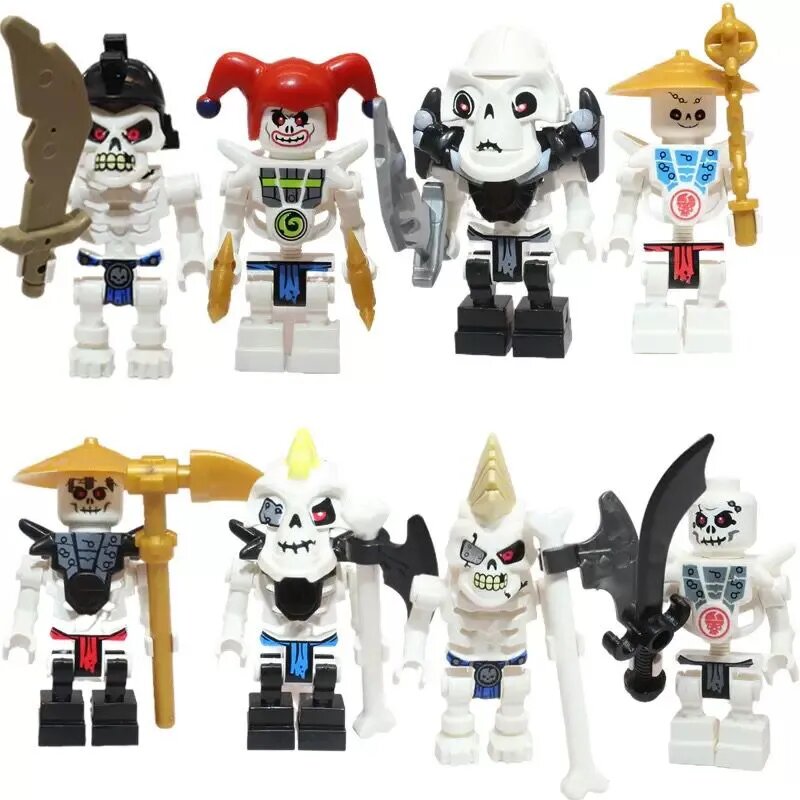 Минифигурка Скелет НиндзяГо 8шт, Ninjago, Фигурка