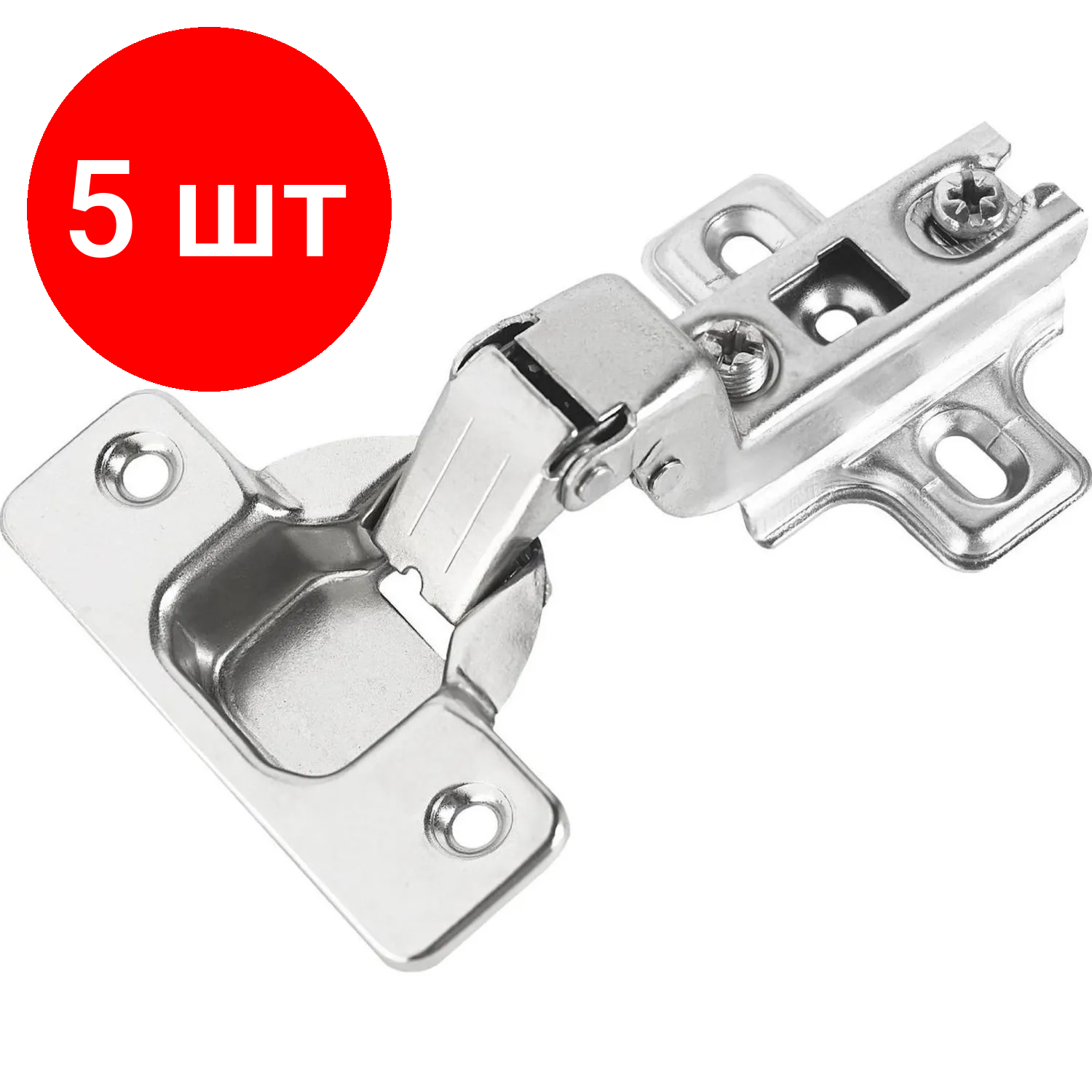 Комплект 5 упаковок, Петля УЗК StahlBuro 361х70 62 C Slide-On вкладная (15911)