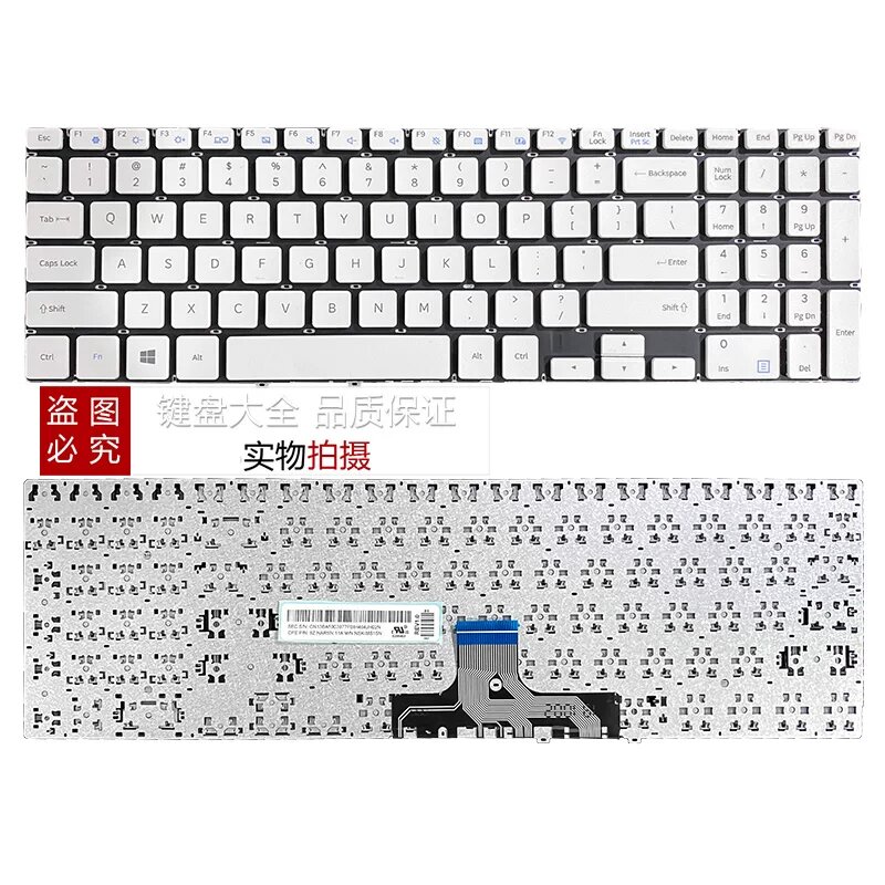 Подходит для клавиатуры Samsung 550XAA 55X0AA 551XAA 550R5L 300E5K 550R5M Совершенно новый, оригинальный белый
