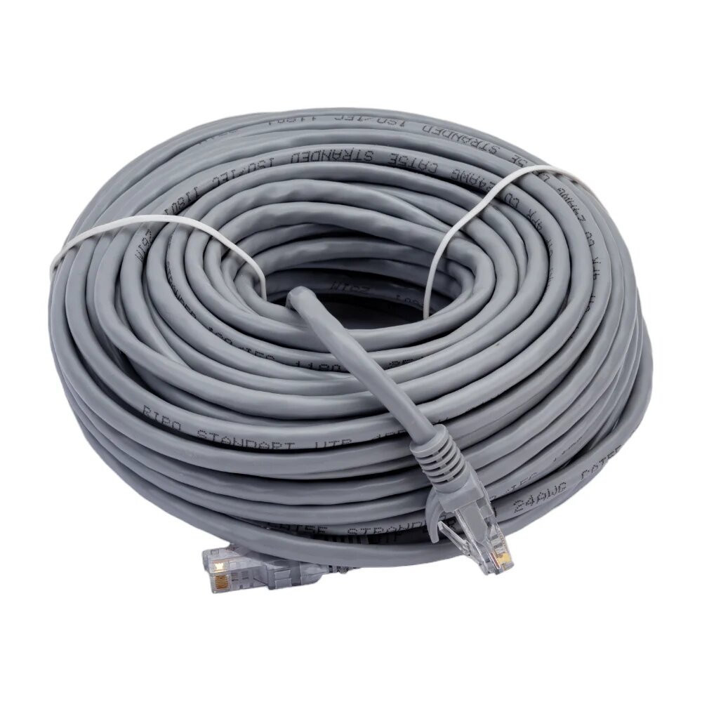 Патч-корд Ripo standart utp4 cat 5e, cu, rj45, 25 м, серый 003-300129