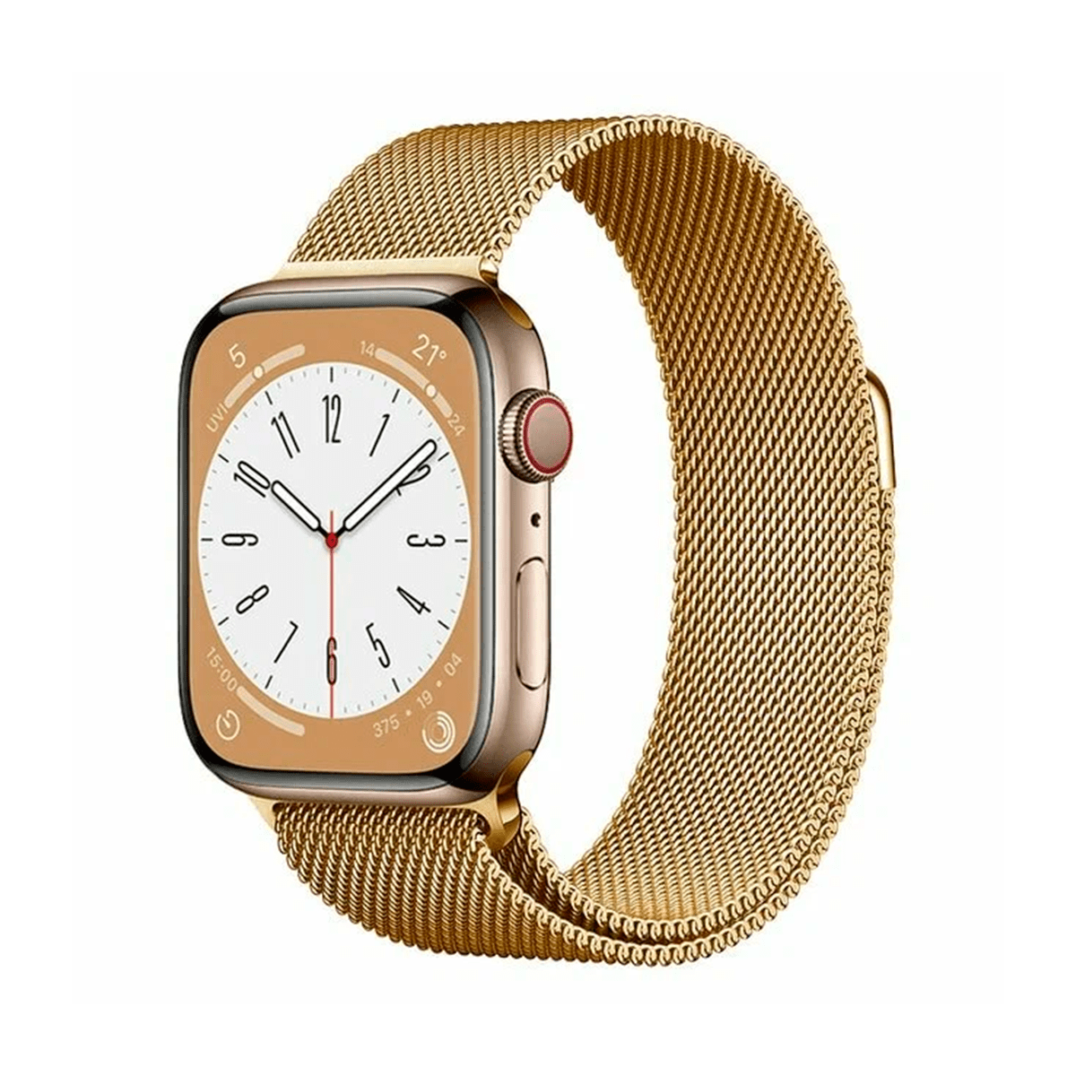 Металлический ремешок для Apple Watch 1-9, SE, Ultra, 42-44-45-49 mm миланская петля /Эпл Вотч 1-9, СE, Ультра / Золото