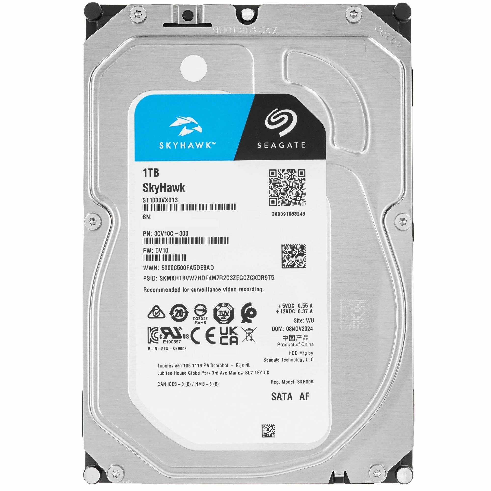 1 ТБ Жесткий диск Seagate SkyHawk
