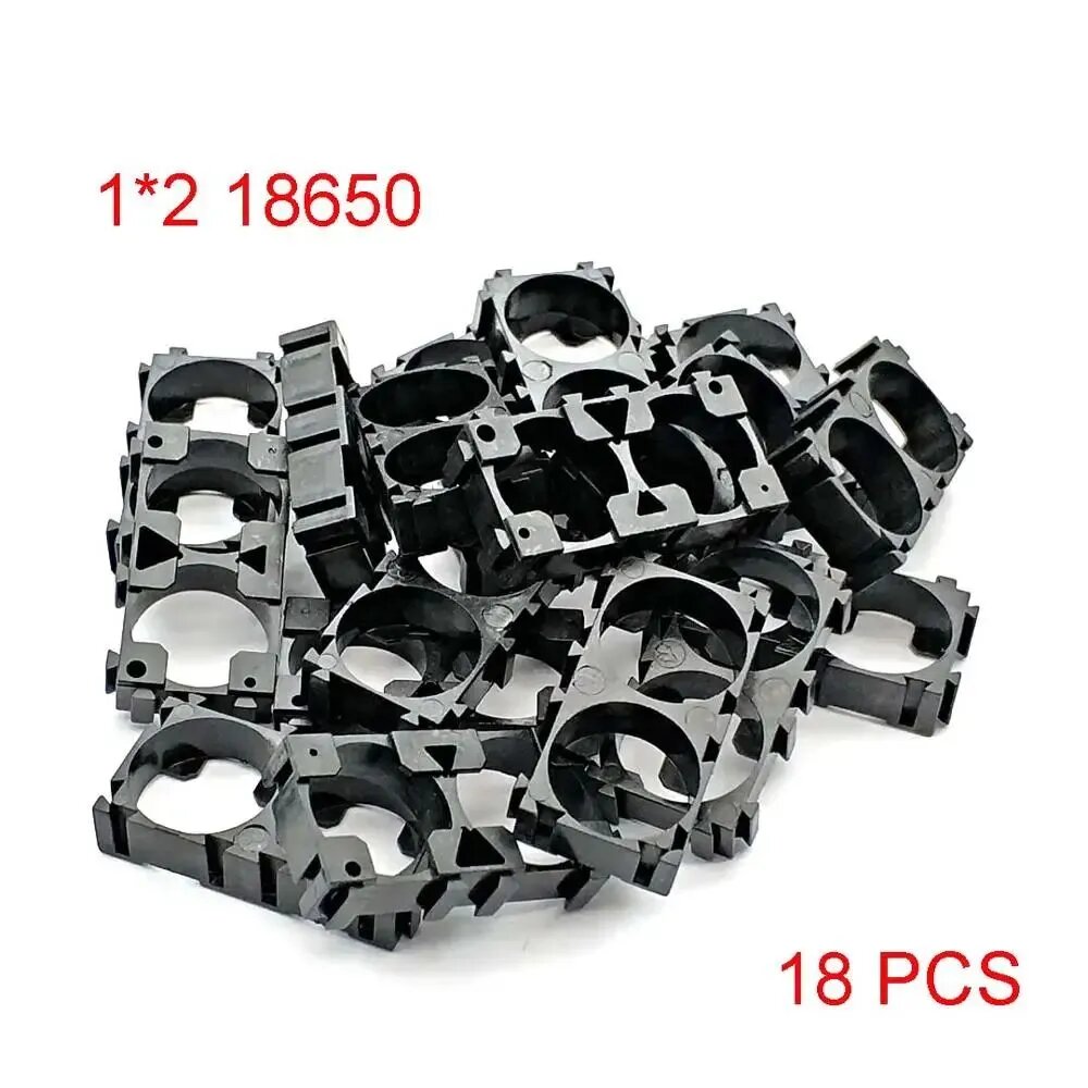 18PCS 18650 Литиевая батарея цилиндрическая батарея Пластиковая опора DIY 1*2