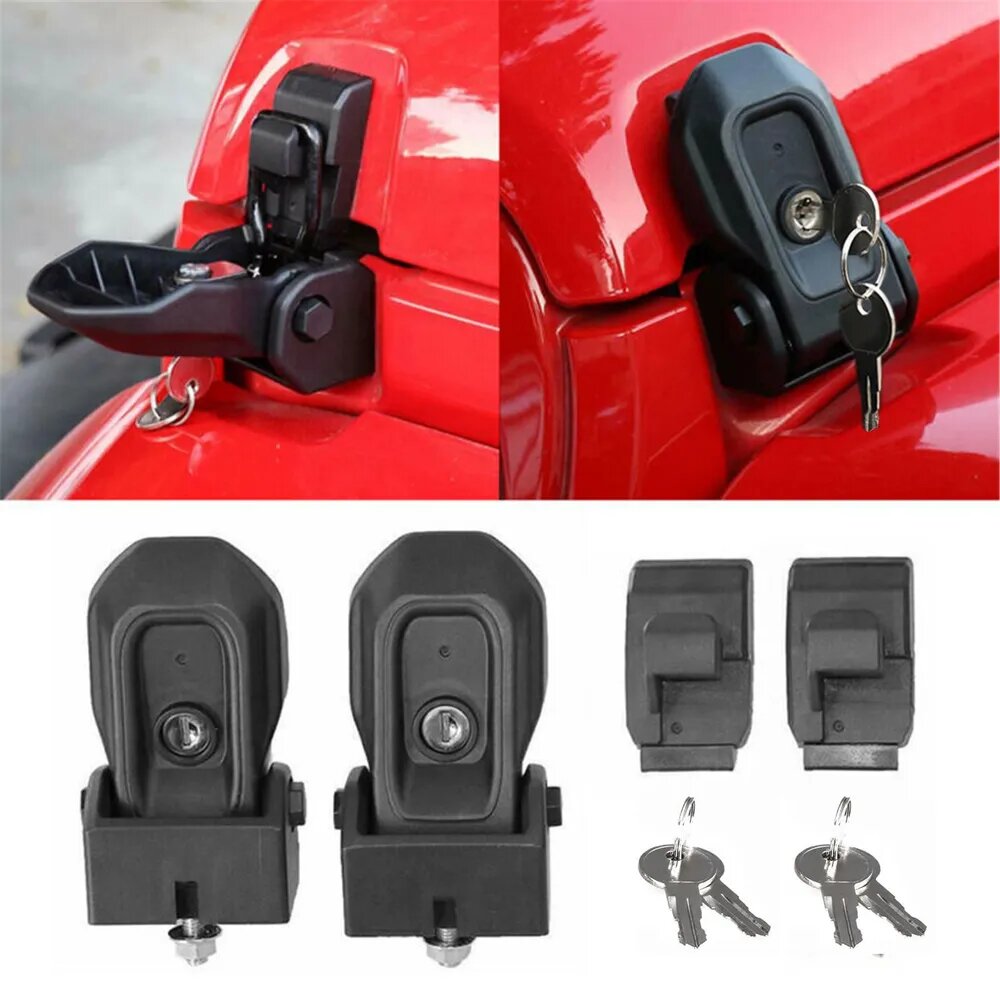 Замок капота для Jeep Wrangler JL JLU 4XE 2018-2021 2022 2022 года Rubicon Sahara Sport Gladiator JT
