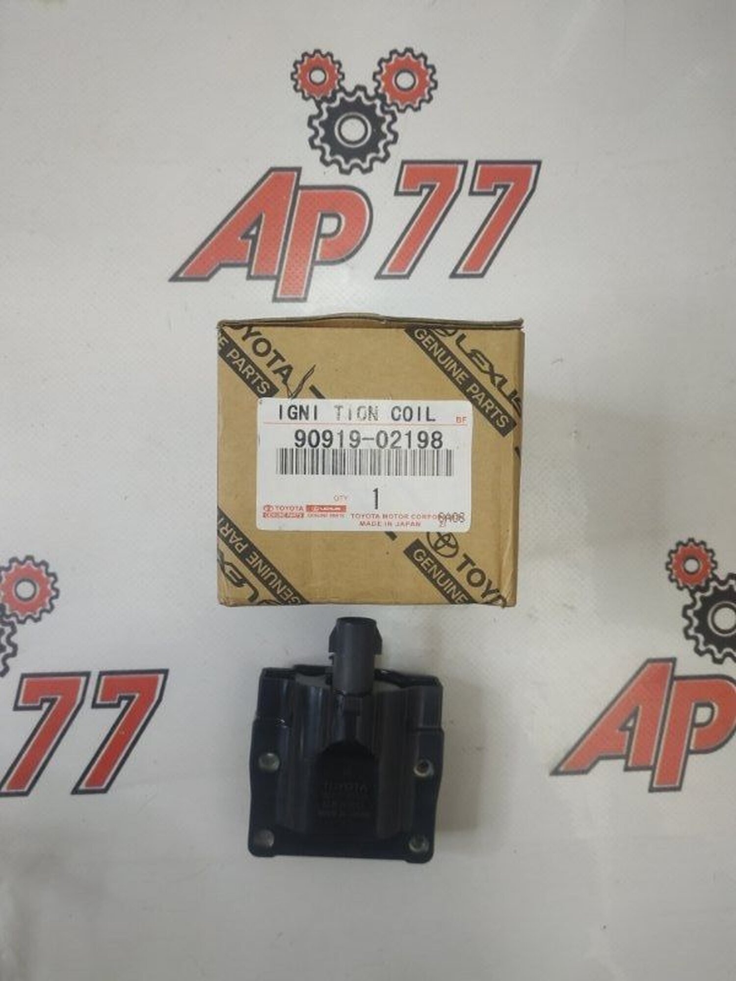 Катушка зажигания Denso 9091902198, для Toyota 5EFHE, 1 штука