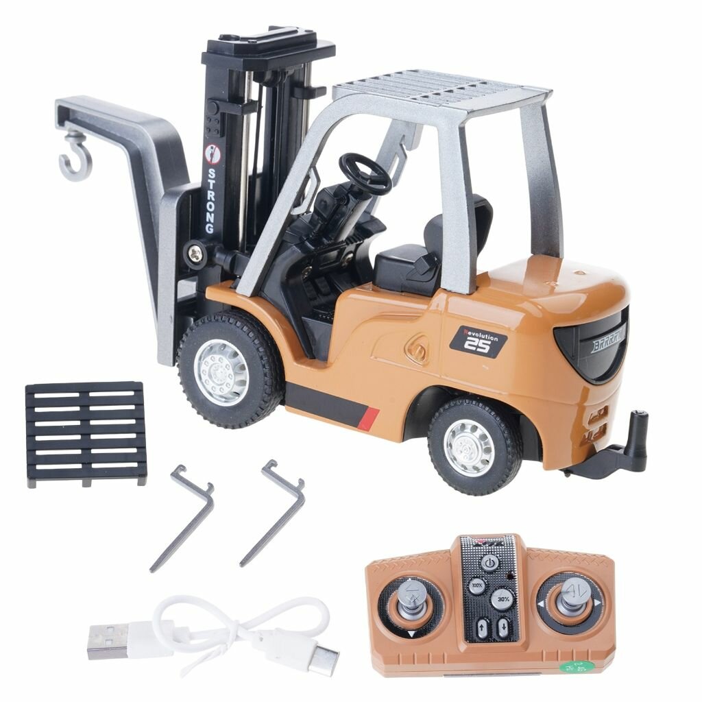 Инженерный автомобиль с дистанционным управлением вилочным погрузчиком из мини-сплава Bluetooth mini alloy