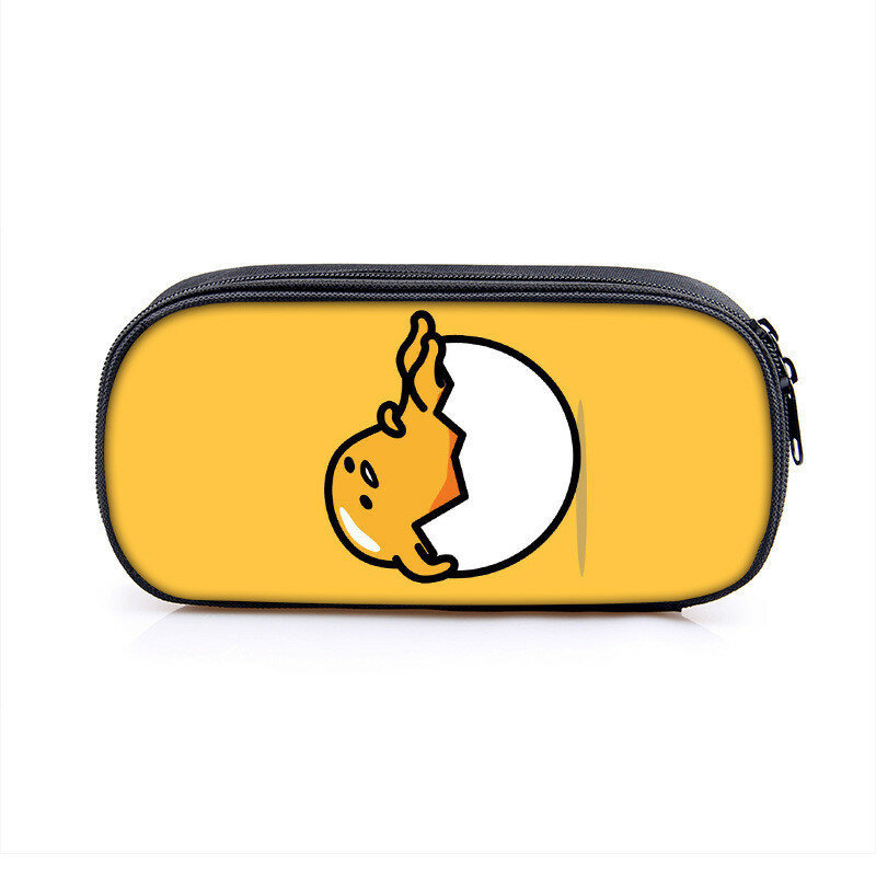Egg yolk gudetama милый круглый пенал с вместительным отделением для школьных принадлежностей и офисных предметов стиль 11