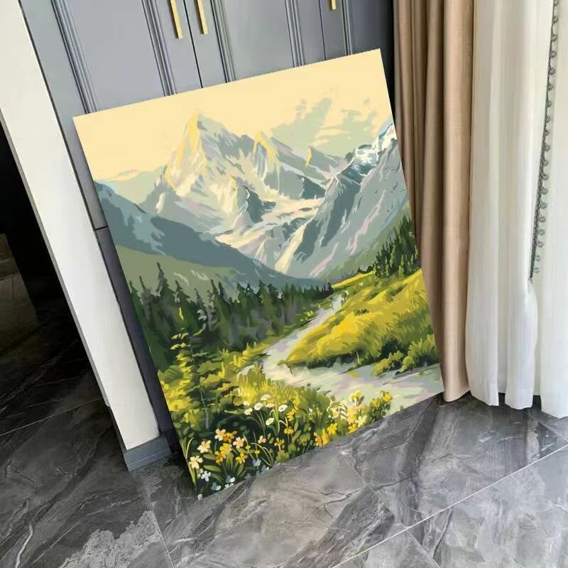 Картина по номерам / Благословение небожителей / холст на подрамнике,30х40 см Очень подходит для отделки стен，Это не готовый продукт, и вам нужно сделать его самостоятельно