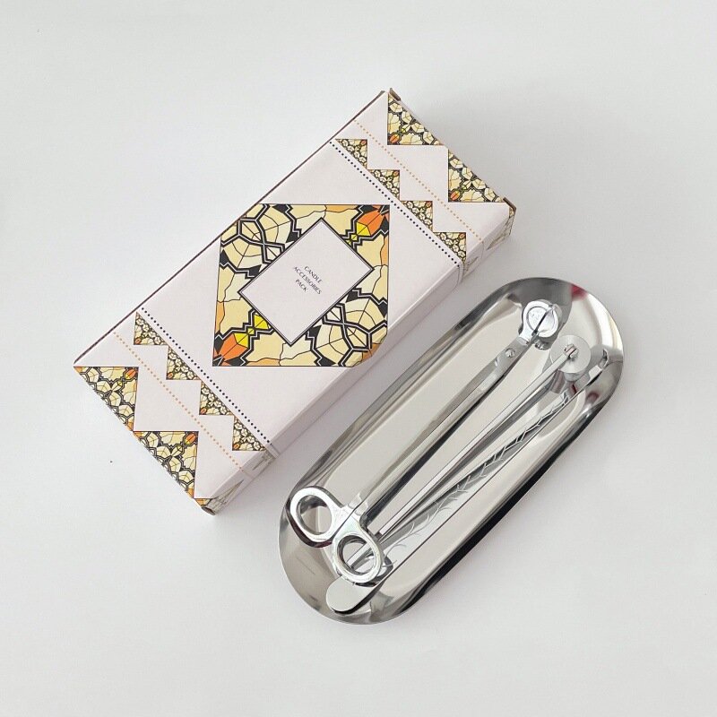 Набор инструментов для ароматерапии: ножницы для свечей, крючок для фитиля, гаситель для свечей, колокольчик для свечей, аксессуары для свечей, цветная коробка