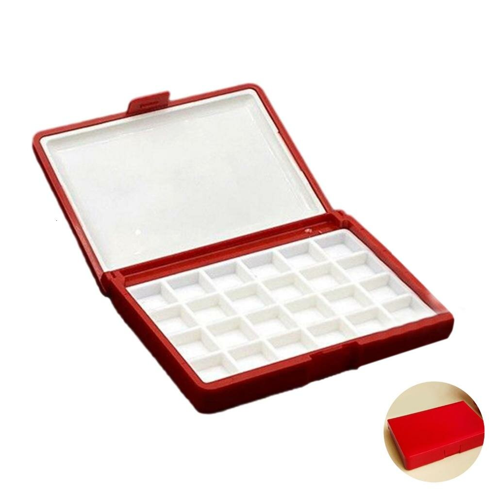 Портативный Футляр Для Хранения Акварельных Красок Складной Ящик Для Хранения Красок Лоток Для Смешивания Акварельных Красок Для Масляно-Акриловых Красок