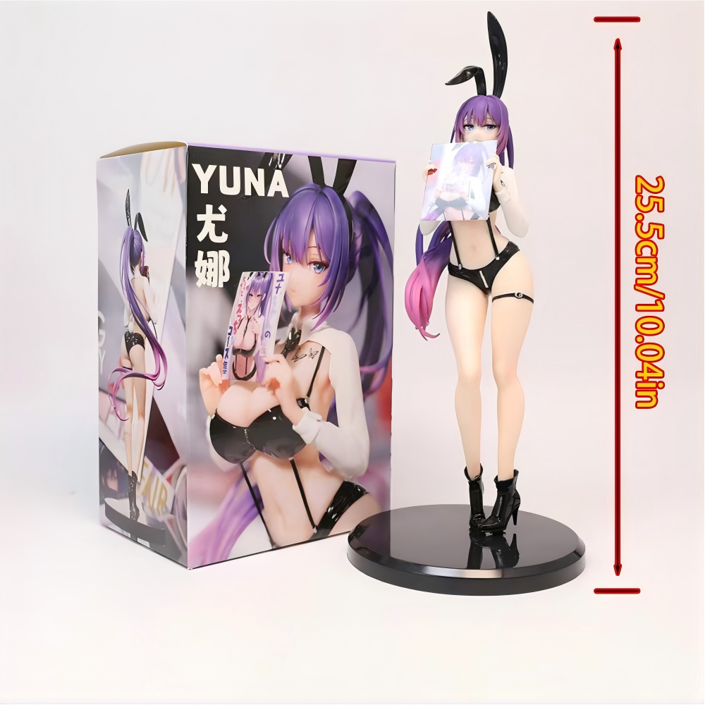 Аниме фигурка Девочка-кролик в униформе 25cm Аниме-орнаменты на компьютерном столе