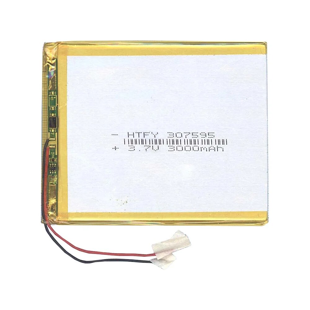 Аккумулятор AMPERIN Li-Pol батарея 3*75*95мм 2pin 3.7V/3000mAh 017309