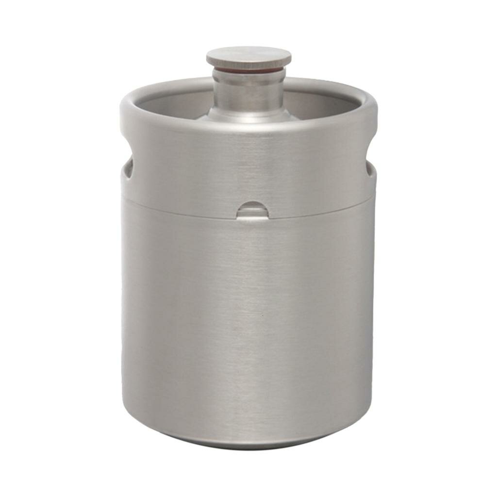 Портативный стальной бочонок для пива, 2L