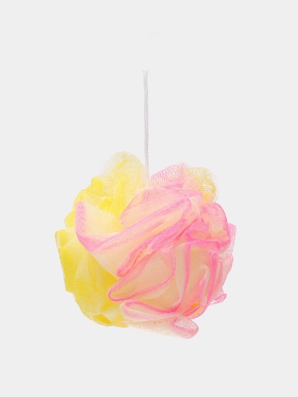 Мочалка-спонж "Шар", трехцветная, 4 цвета