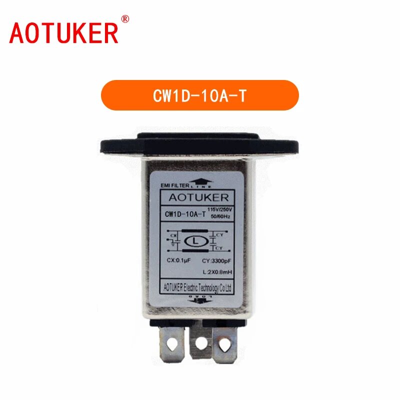 Фильтр электромагнитных помех AOTUKER CW1D-3A/6A/10A-T CW1D-10A-T