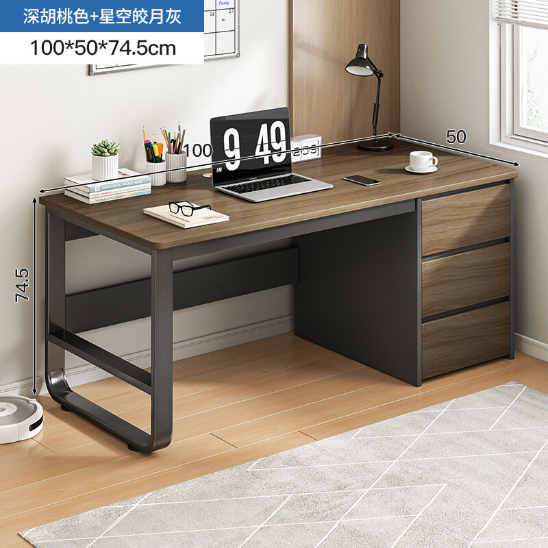 Современный минималистичный офисный стол для персонала, набор стола и стула, простой офисный стол для спальни, компьютерный стол