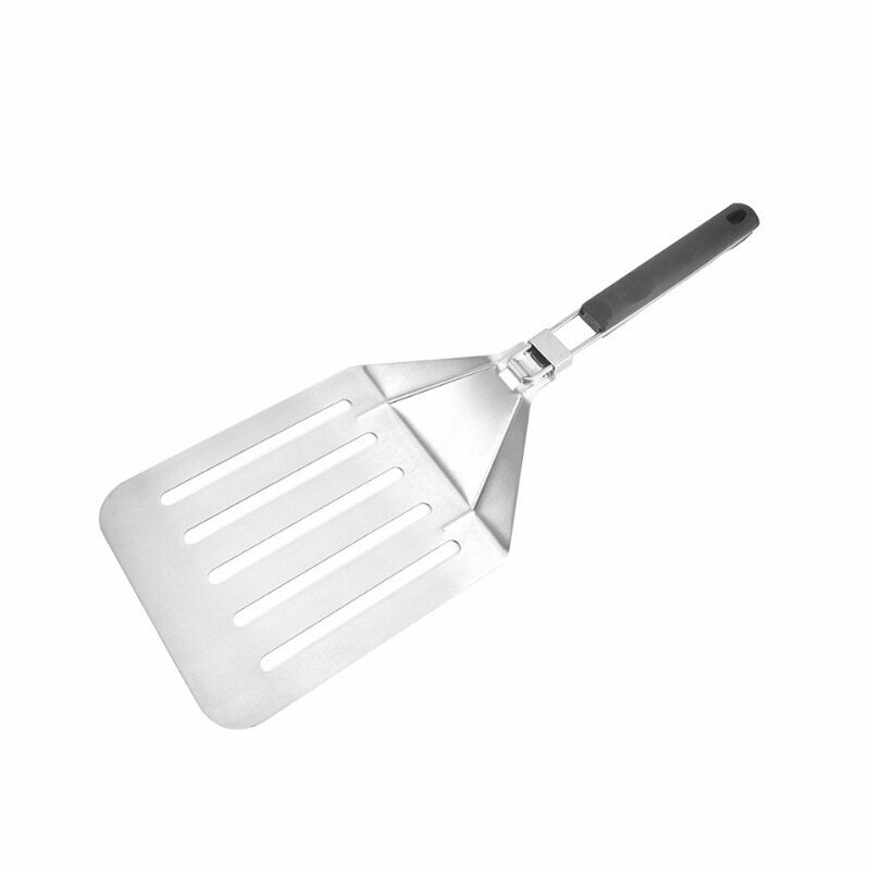В наличии складная лопатка для пиццы, большая лопатка из нержавеющей стали с прорезями, лопатка для переноски пиццы, тортов, стейков, инструмент для выпечки