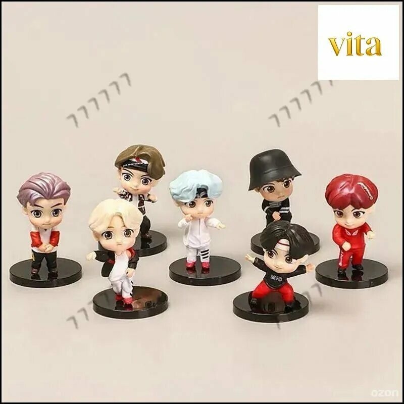 Эксклюзивный набор из 7 фигурок BTS Bangtan Boys, 68 см