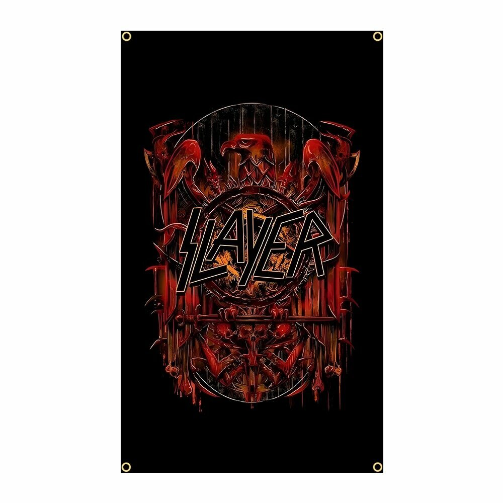 Флаг S-Slayers 90x150 см, полиэстер Красный, 90x150cm, 4 Grommets