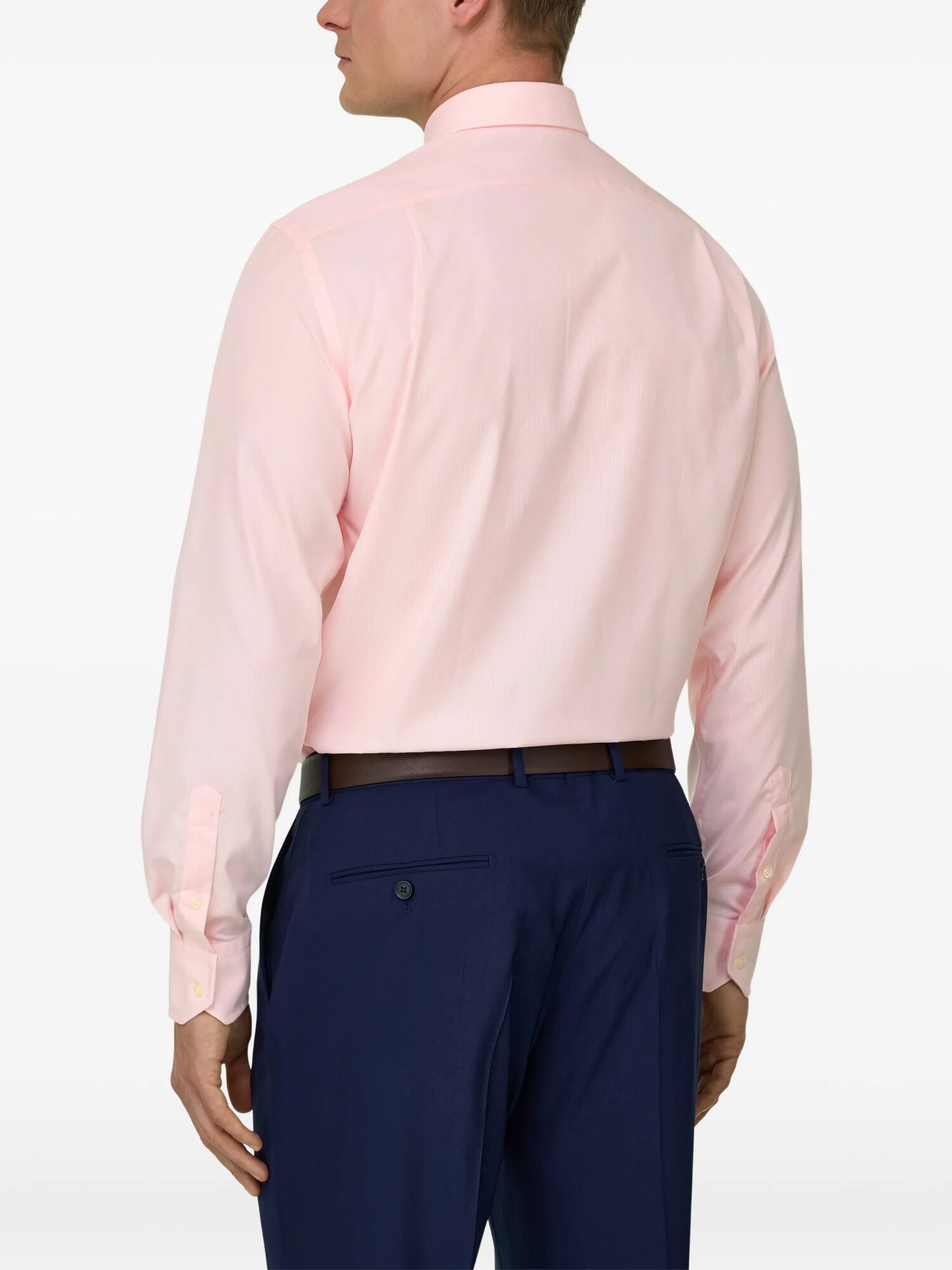 Рубашка Boggi Milano Windsor-collar shirt, размер M, pink — фото 1
