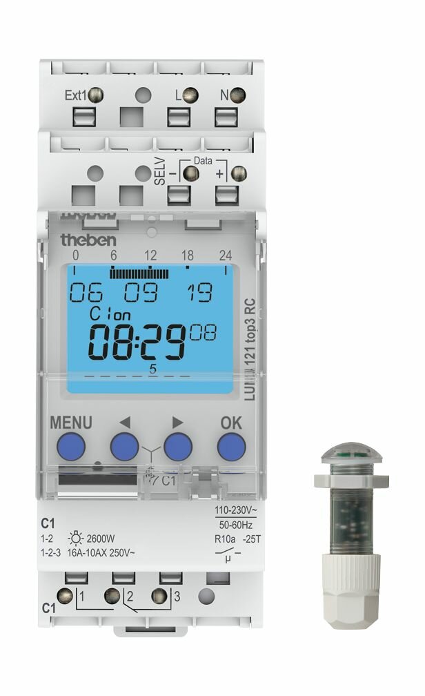 Фотореле (сумеречный выключатель) Theben LUNA 121 top3 RC EL