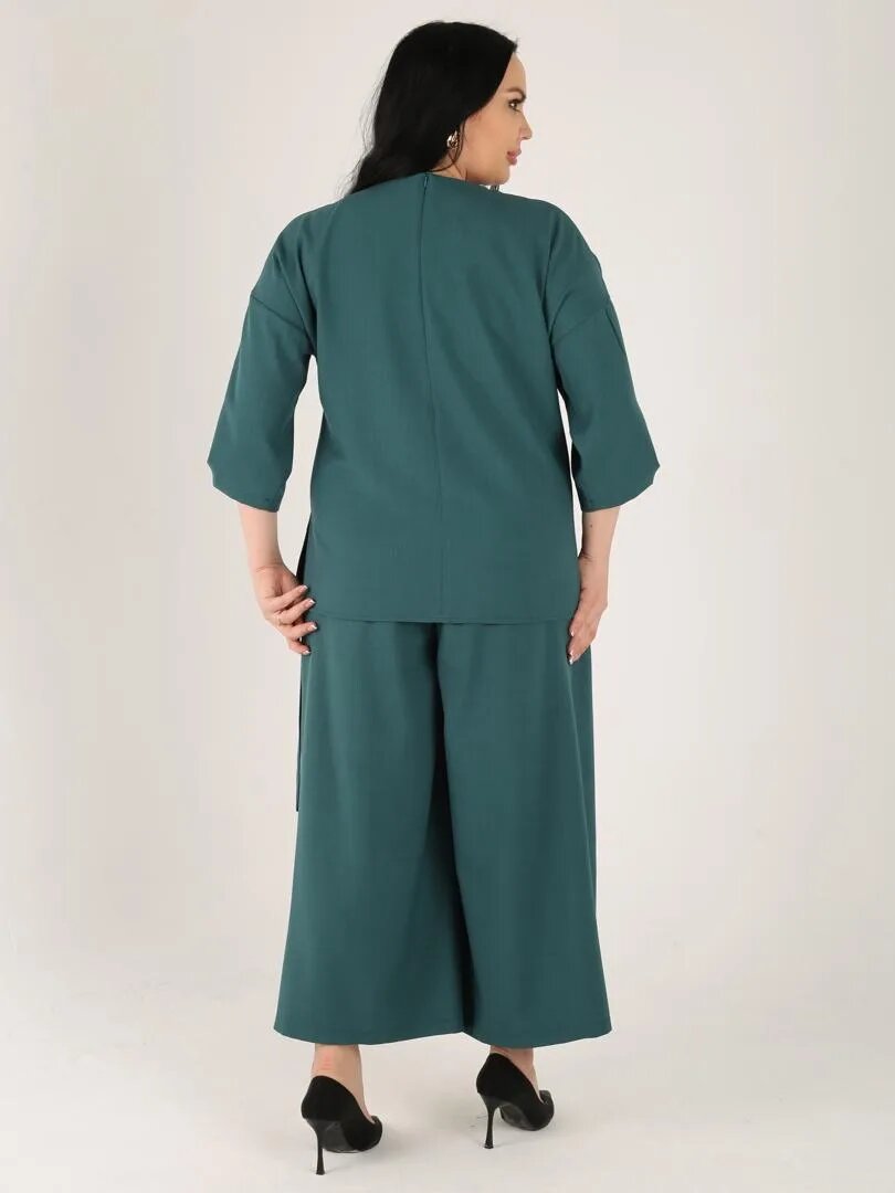 Комплект одежды Кюлоты однотонные вишня/изумруд/голубой/желтый