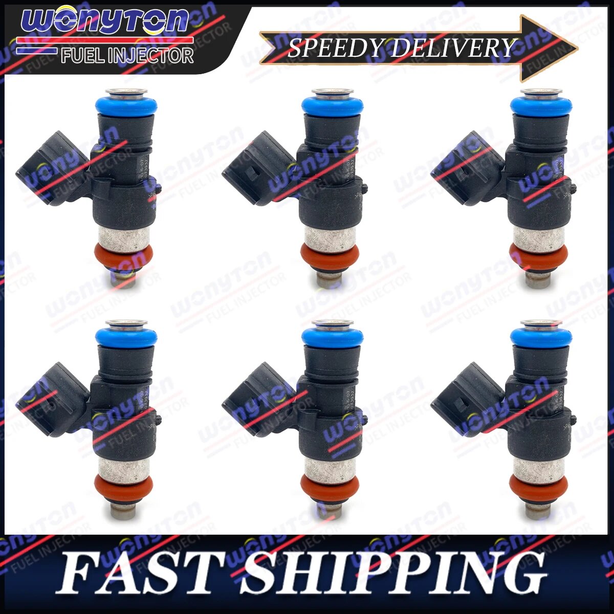 6 шт. топливные форсунки подходят для Ford Edge Lincoln Mazda 3.5 3.7L 2007-2011 0280158091