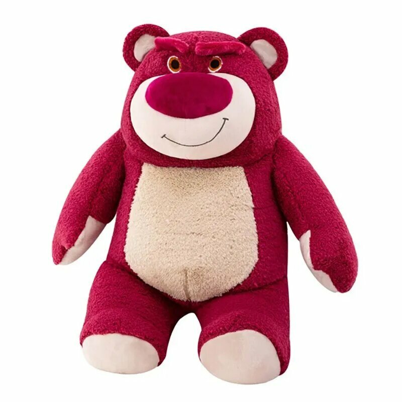 Мягкая игрушка Мишка Лотсо с клубникой, подарок для детей, 38см/14.96дюйма