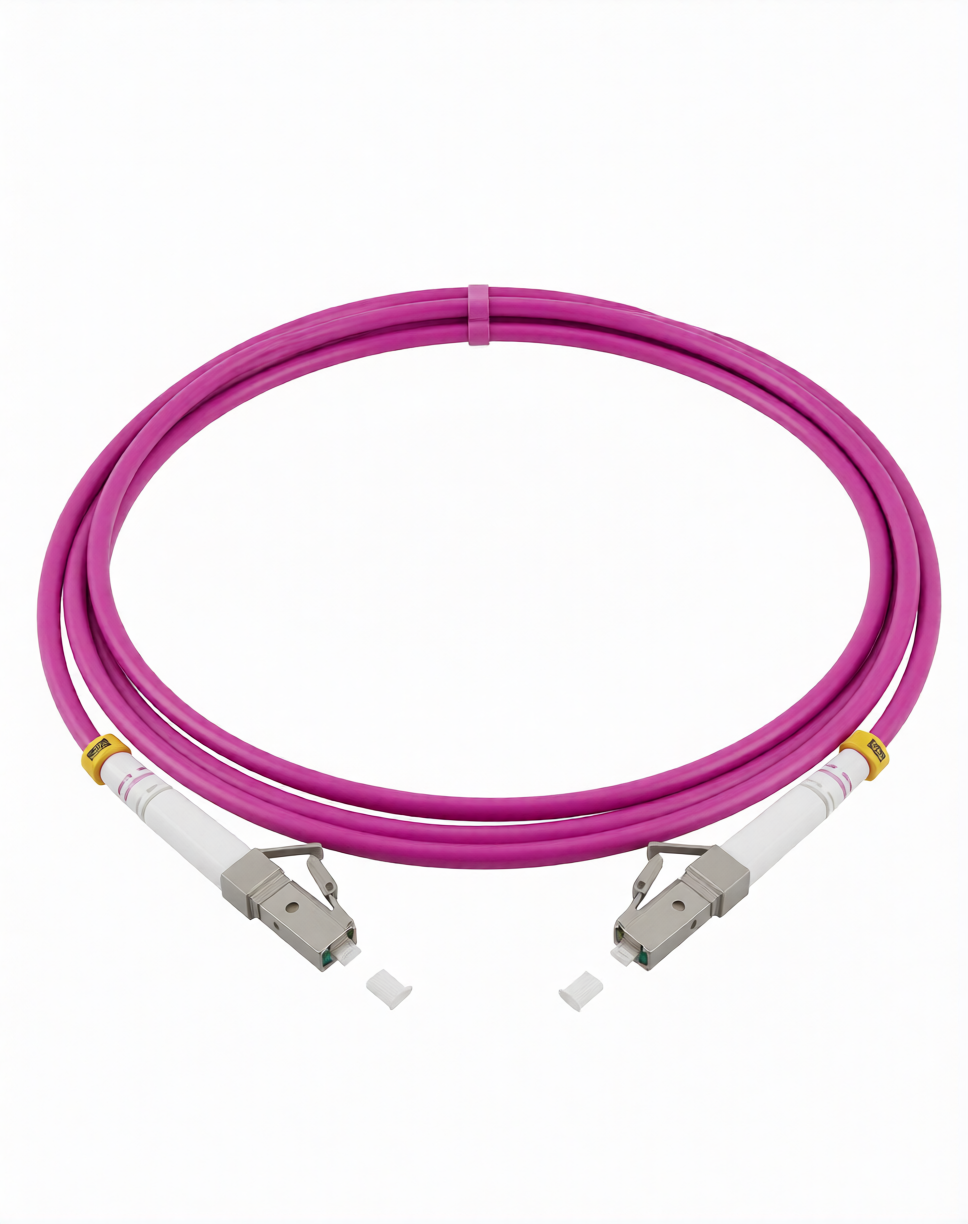 Патч-корд оптический Filum FL-2x3.0-2LC/U-2LC/U-MM504-1м-LSZH-MG 1м