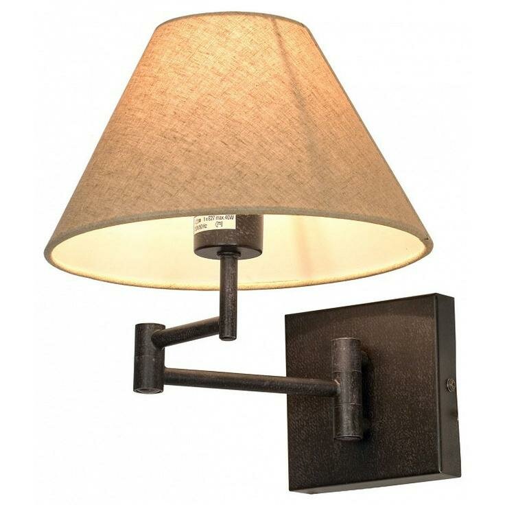 Бра Lussole LSP-854 LSP-8541 цвет коричневый На монтажной пластине Классический