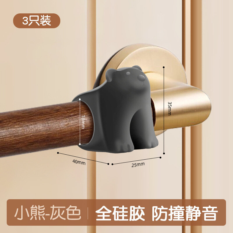 Ручка для двери спальни, дверной ограничитель, дверной присоска, без сверления, новая модель, дверь ванной, мягкий резиновый задний ограничитель, антиударный подушечка, магический инструмент