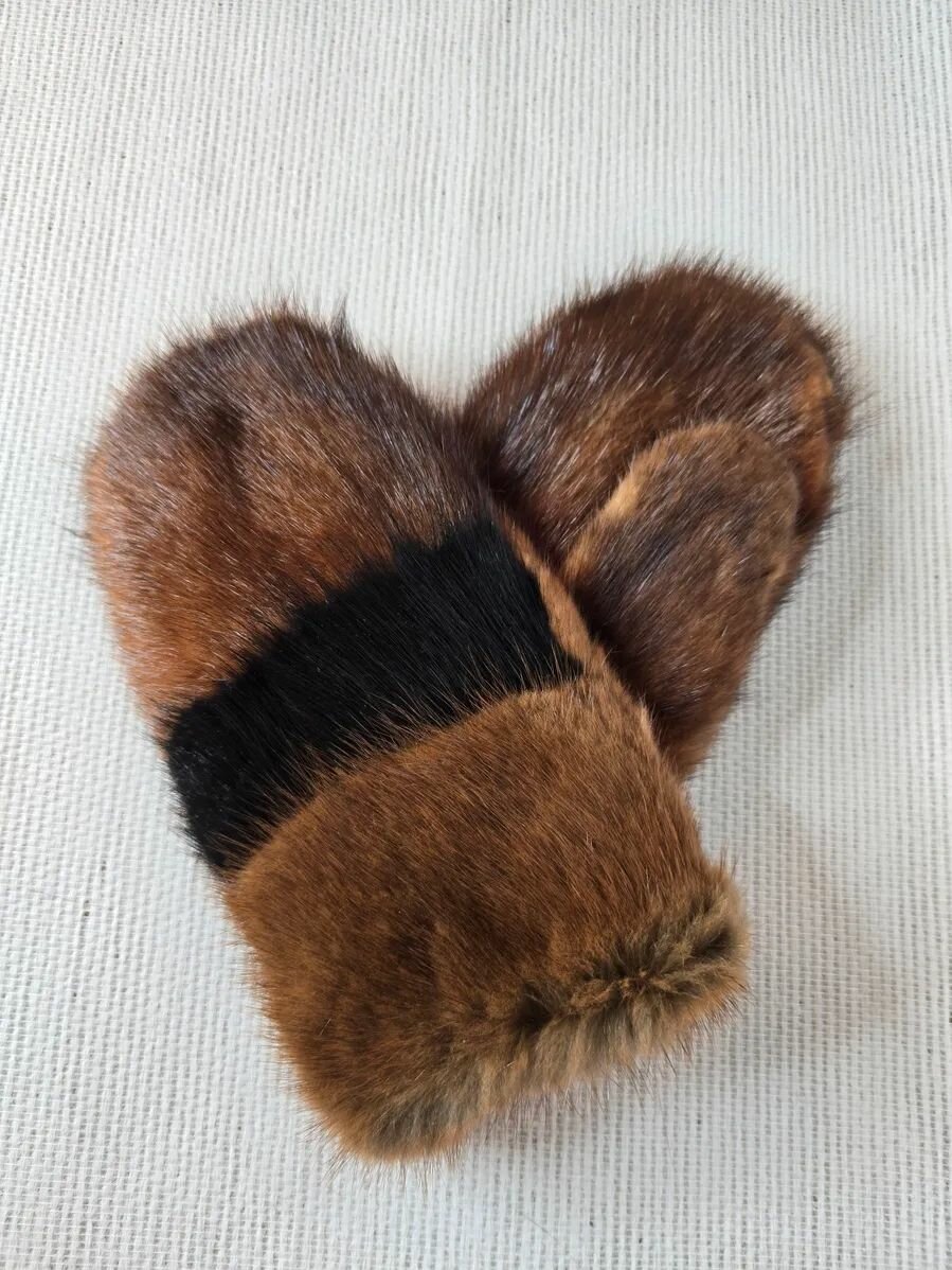 Варежки меховые для женщин