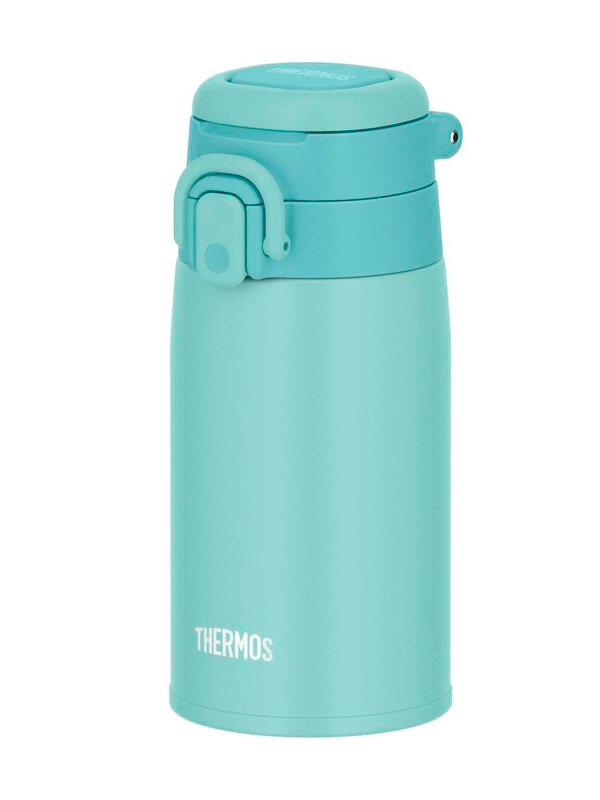 Термокружка Thermos 400 мл с ручкой , нержавеющая сталь, цвет голубой