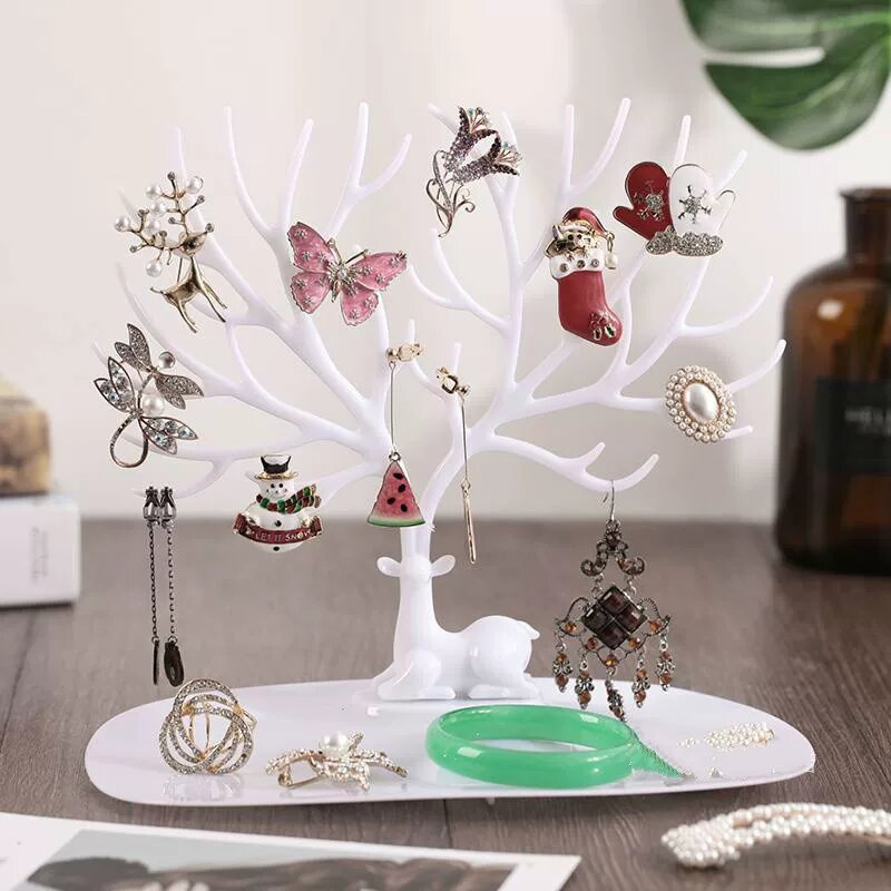 Стойка для хранения серег в виде ветки, подставка для демонстрации, украшение в форме дерева, ветка для серег, ювелирных изделий и ожерелий