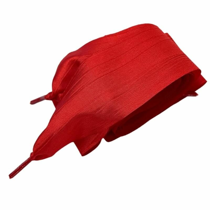 Женские атласные шнурки с бантом, красный