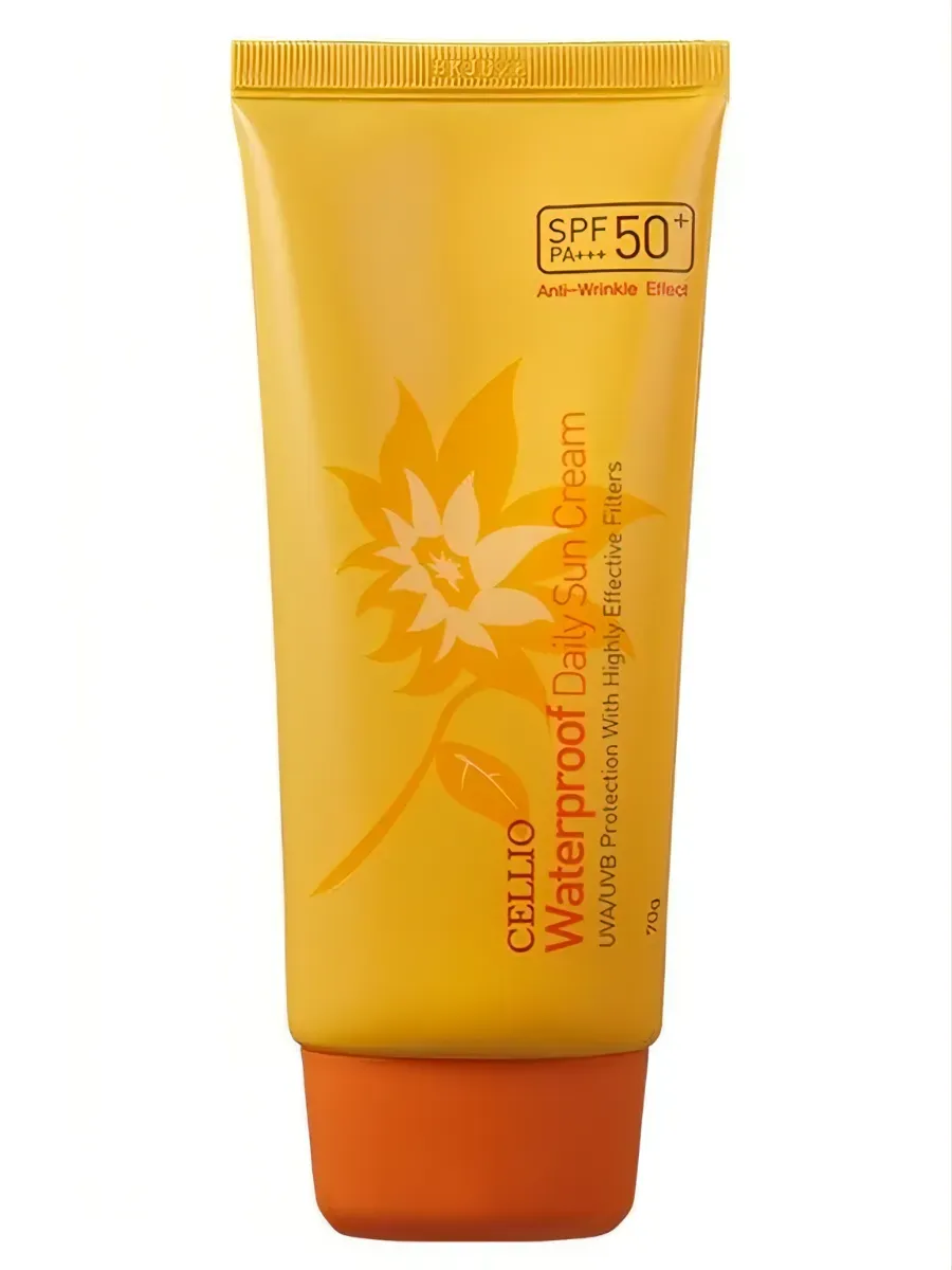 Крем Dr.Cellio Waterproof Daily Sun Cream SPF 50 PA+++ для лица солнцезащитный водостойкий, 70 г