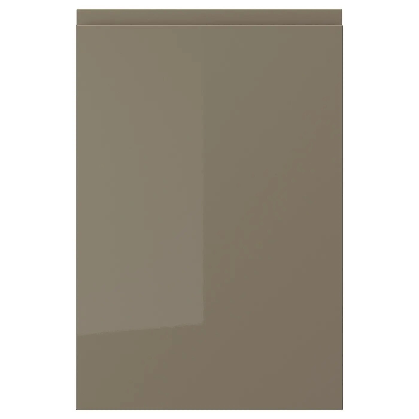 Дверь VOXTORP, высокий глянец темно-серый-коричневый, 40x60 см