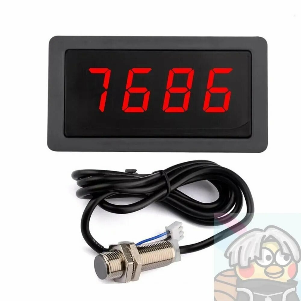 Цифровой Светодиодный Тахометр С 9999 Об/Мин66