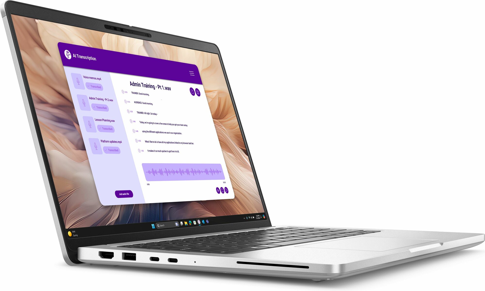 Ноутбук Dell Pro 14 Plus Ul7 266V/16Gb/SSD1Tb/14"/IPS/FHD+/Lin/grey