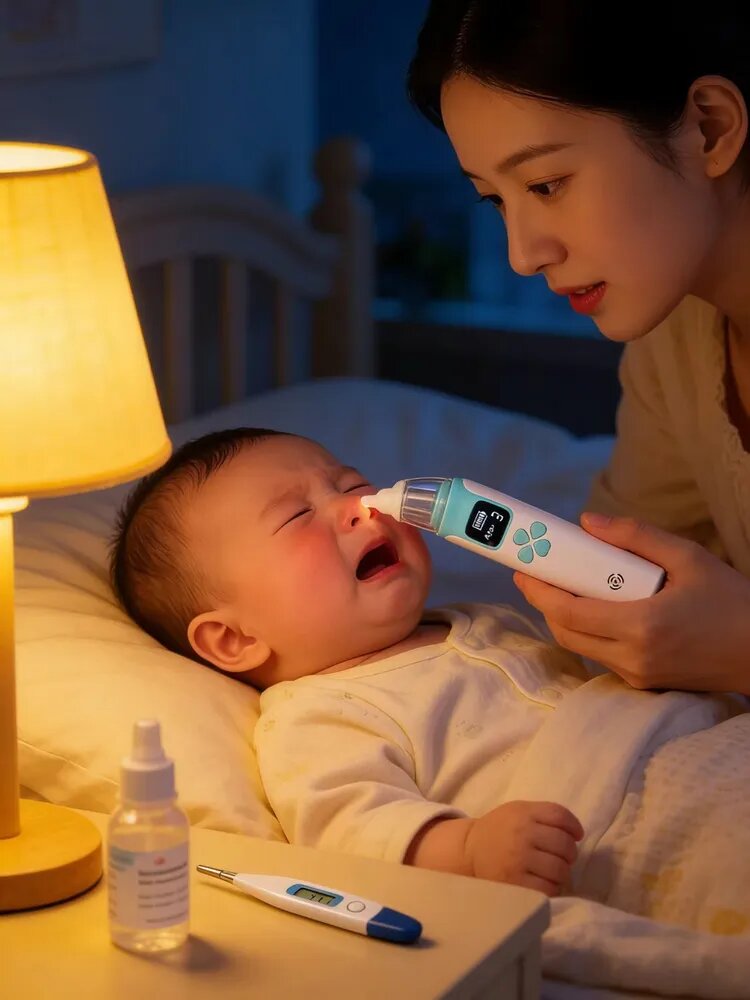 Аспиратор назальный детский электрический , соплеотсос для детей , аспиратор для новорожденных